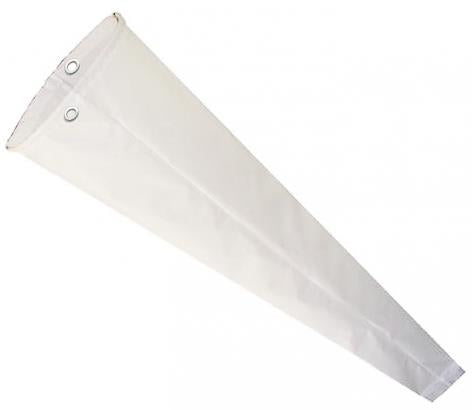 Windsock White 13" x 55" – Brass Eyelets, Canvas – Pilot Gear