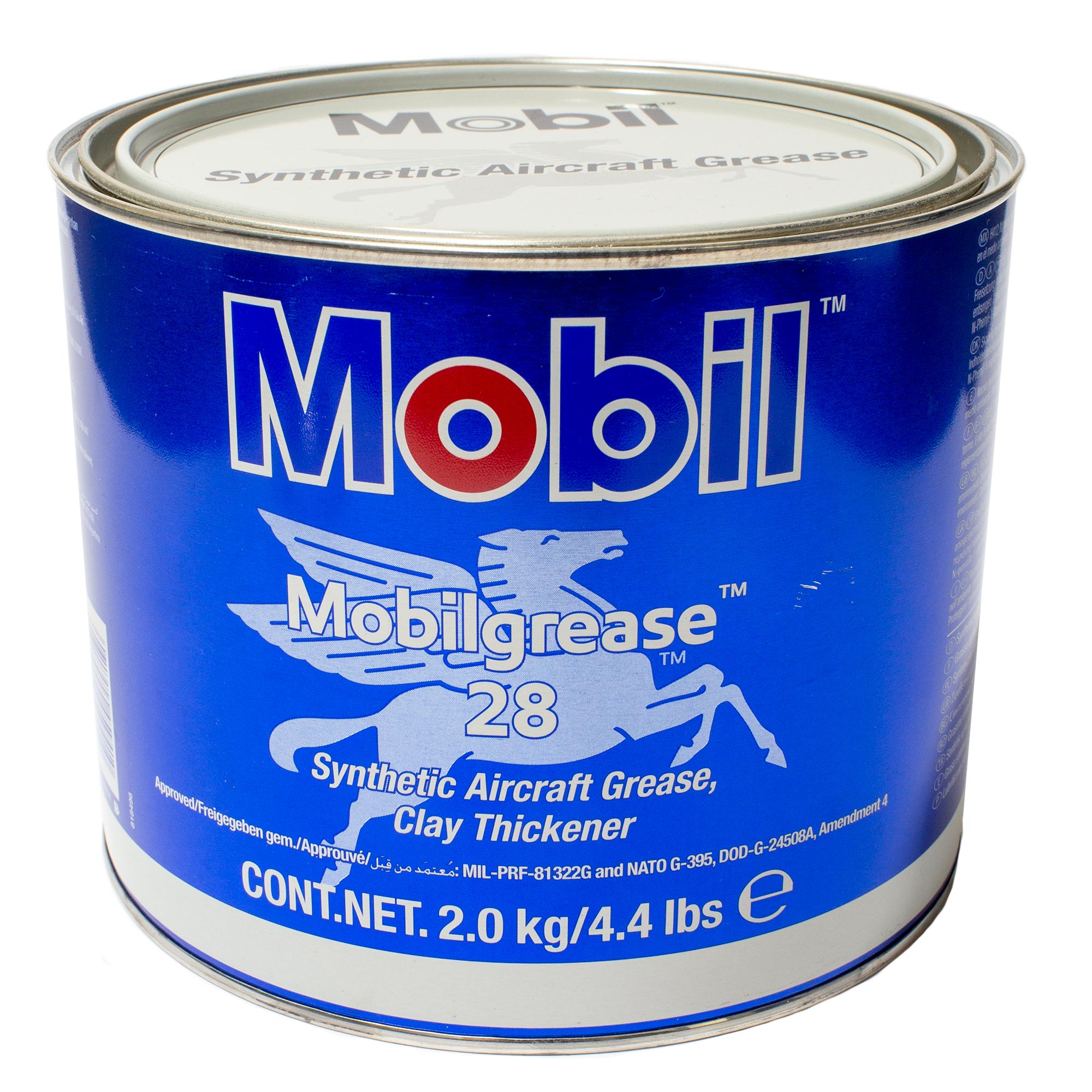 Mobil Grease 28 Synthetic Aircraft Grease 2kg / 4.4lbs Can – Pilot Gear