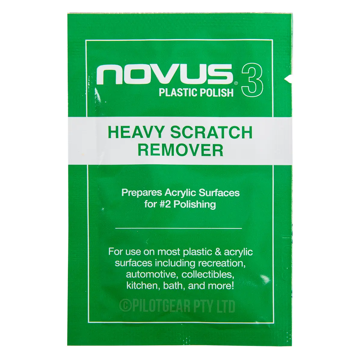 Sample Novus 3 Plastic Polish Heavy Scratch Remover Pillow Pack – Pilot ...