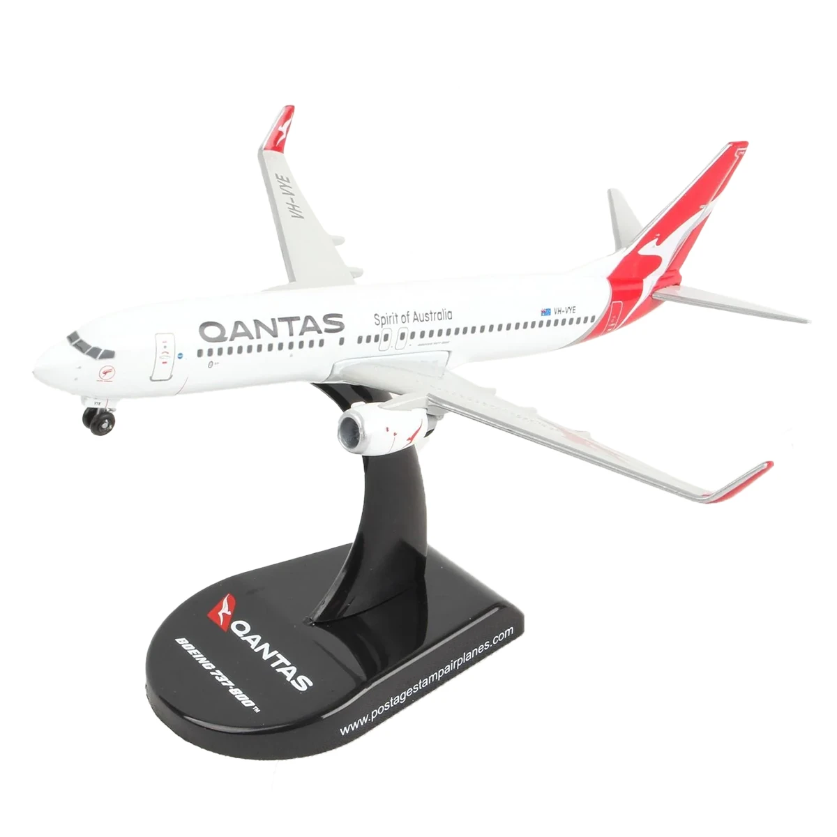 Postage Stamp Qantas 1/300 B737-800 Alice Springs VH-VYE – Pilot Gear