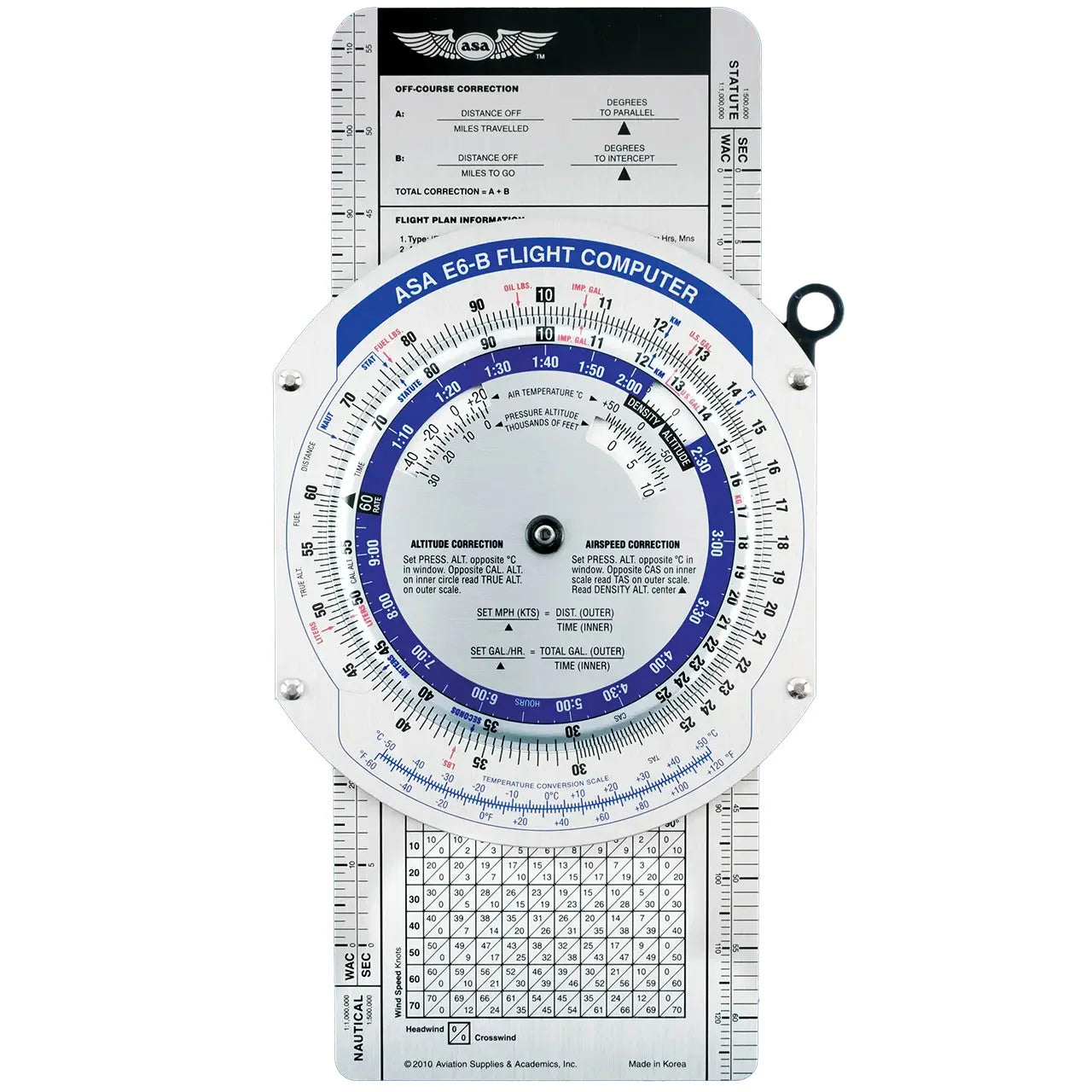 ASA E6B Metal Flight Computer Colour – Pilot Gear